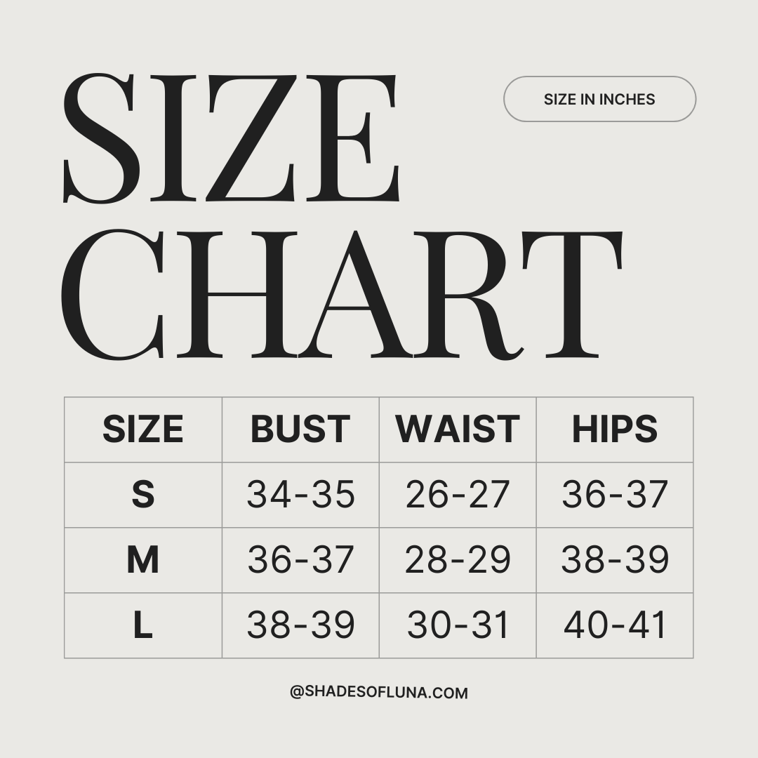 Junior Size Chart